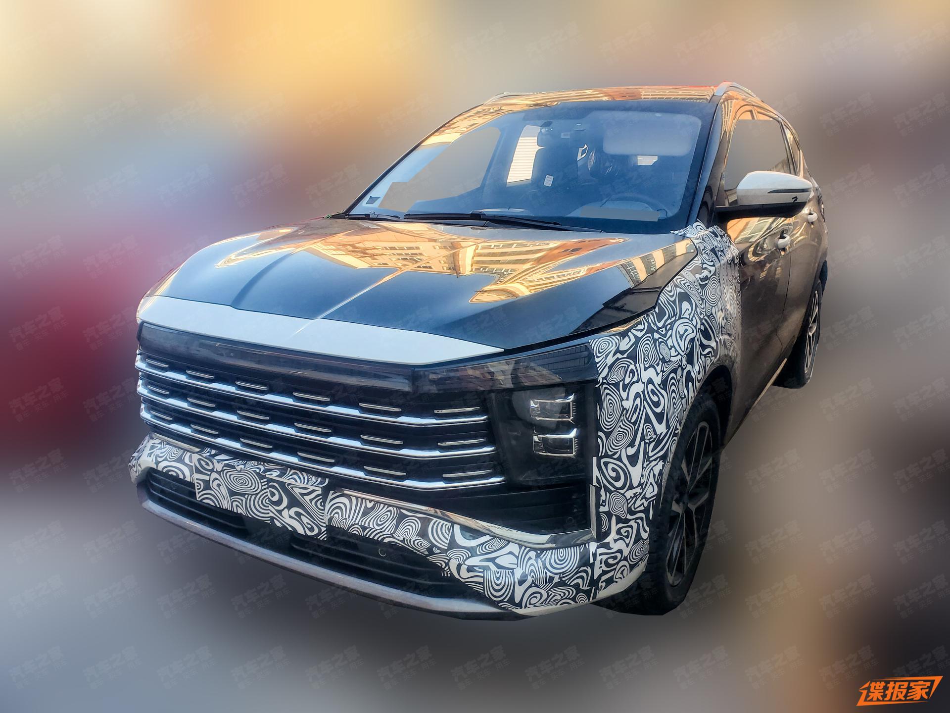 JAC Sihao X8 2022 полностью раскрыли на шпионских фото