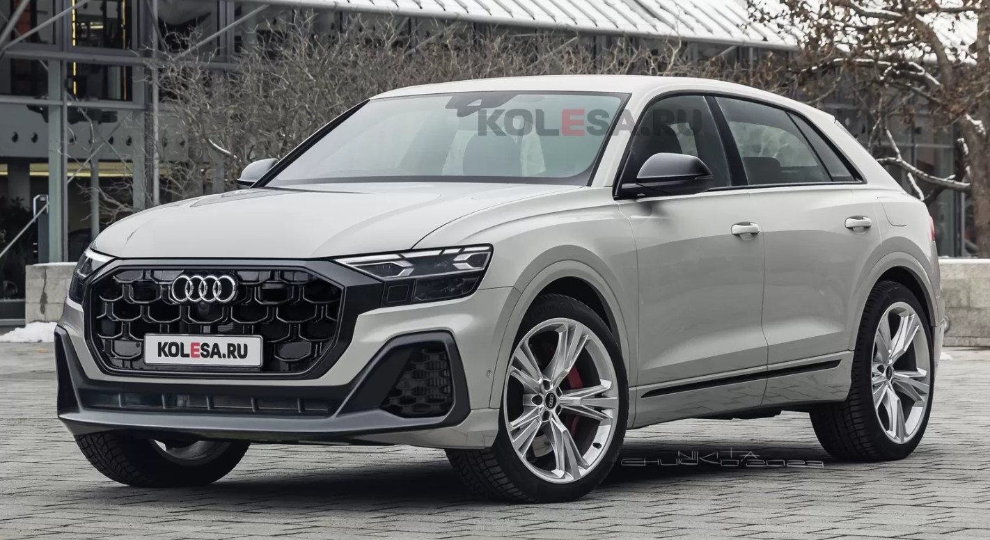 Audi Q8 2023 показан на рендерах в обновленной версии