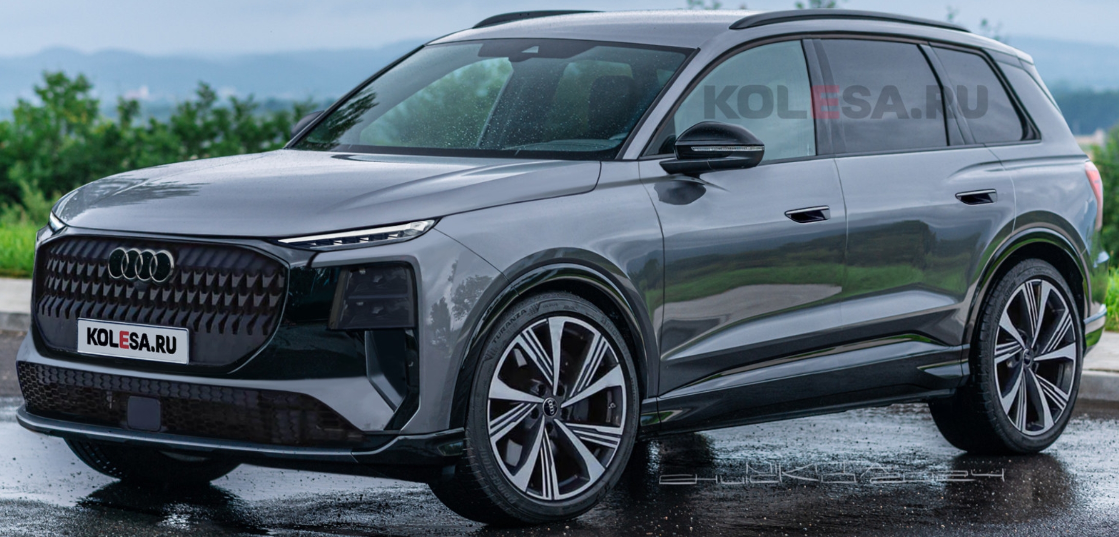 Audi Q9 2024 раскрыли на неофициальных рендерах
